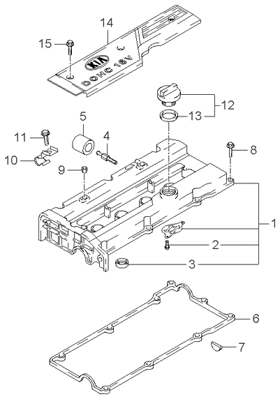 Прокладка под свечные каналы (OE) OEM 22443-23001