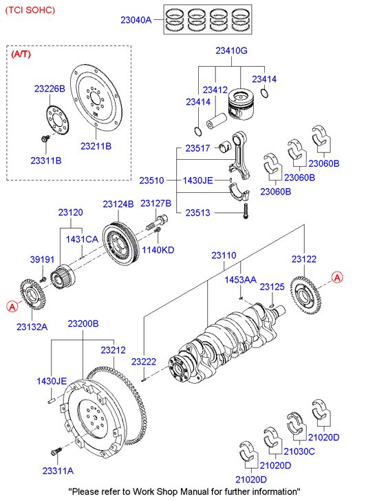 Кольца поршневые 1.4-1.6 (26002) AZTEC 23040-26002