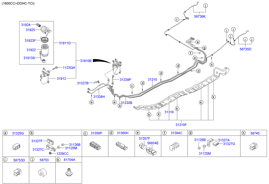 Датчик уровня топлива Elantra HD MOBIS 94460-2H000