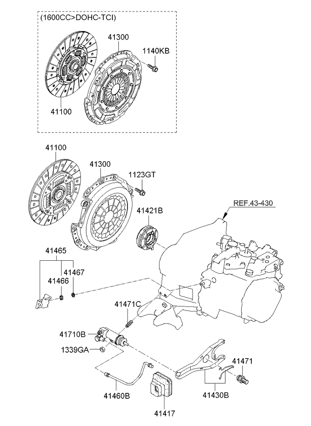 Корзина сцепления (VKD39718) Tucson 1.7D (10-), I30 1.6D (12-) (41300 ...